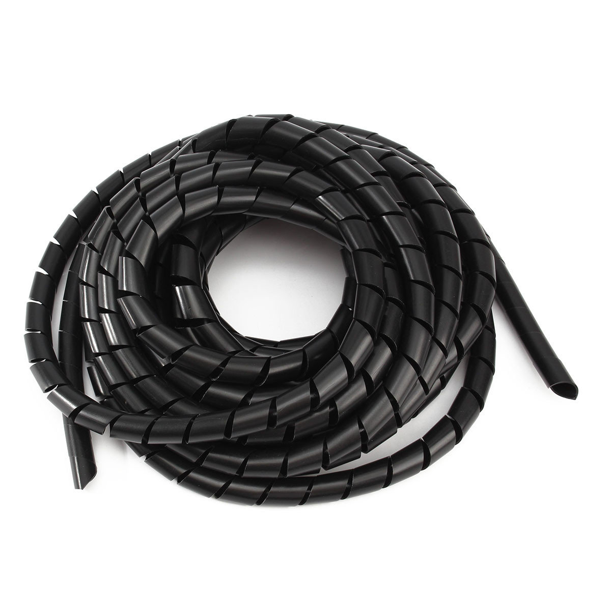 cable espiral de polietileno negro ordenador tubo de envoltura de cable ...